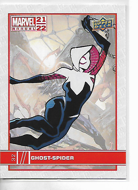 2021-22 Upper Deck Marvel Annual Ghost-Spider Card – PoP Topic