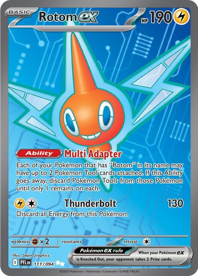 Pokemon TCG! Rotom ex - 111/094 - ME02: Phantasmal Flames (PFL) – PoP Topic