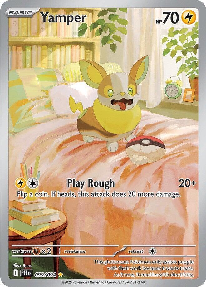 Pokemon TCG! Yamper - 099/094 - ME02: Phantasmal Flames (PFL) – PoP Topic