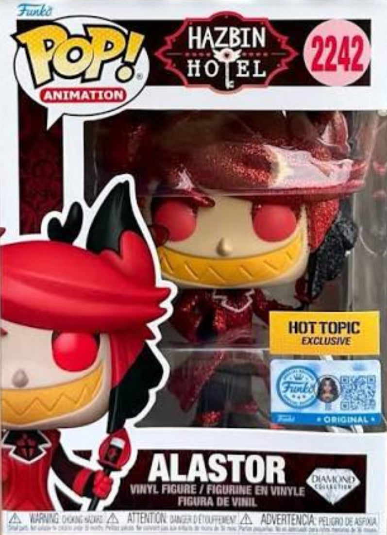 Funko Pop! Hazbin Hotel - Alastor 2242 Diamond Hot Topic Exclusive Fun ...