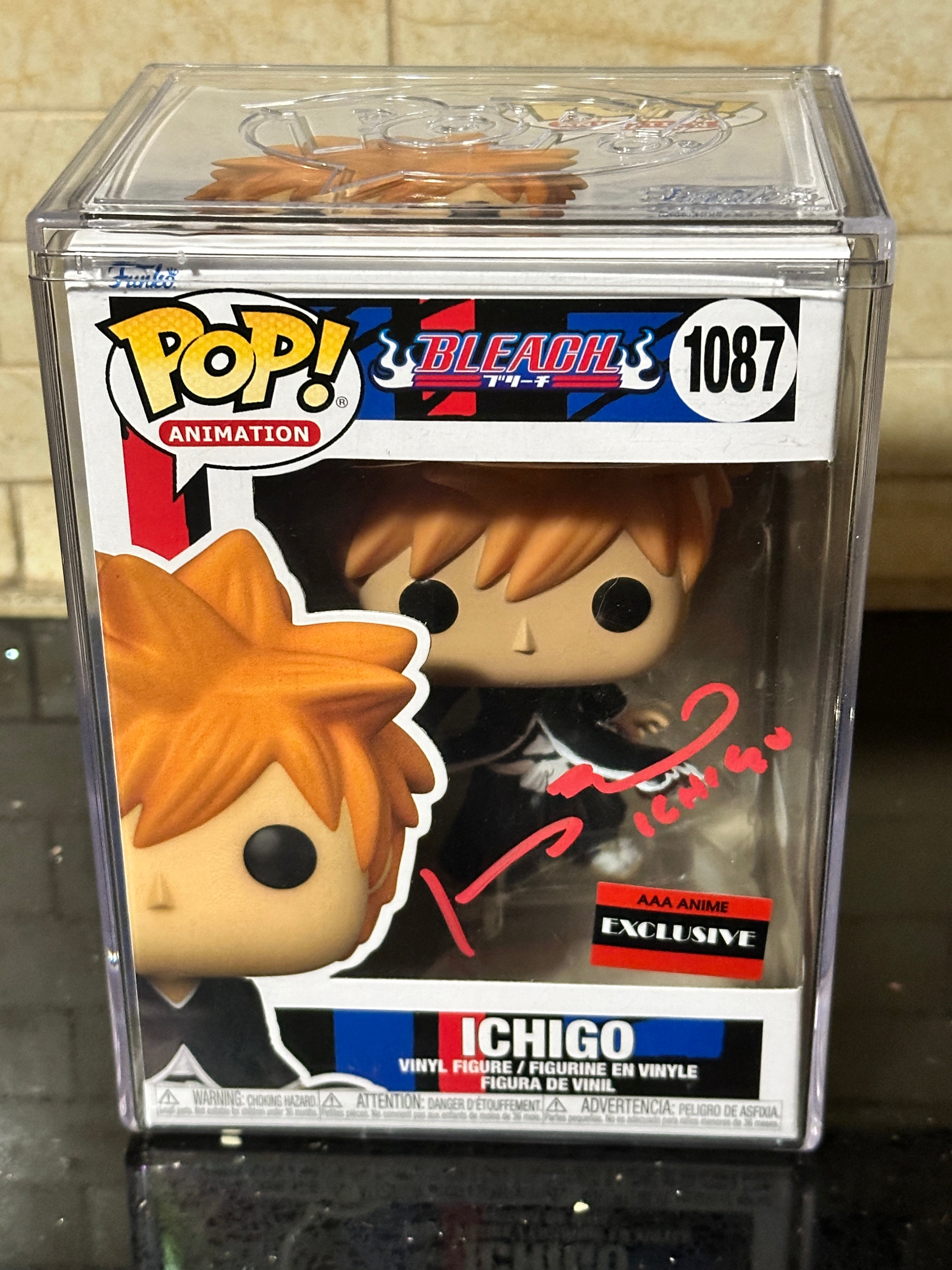Funko Pop Ichigo Bleach #1087 Signed By Johnny Yong JSA Authenticated ...