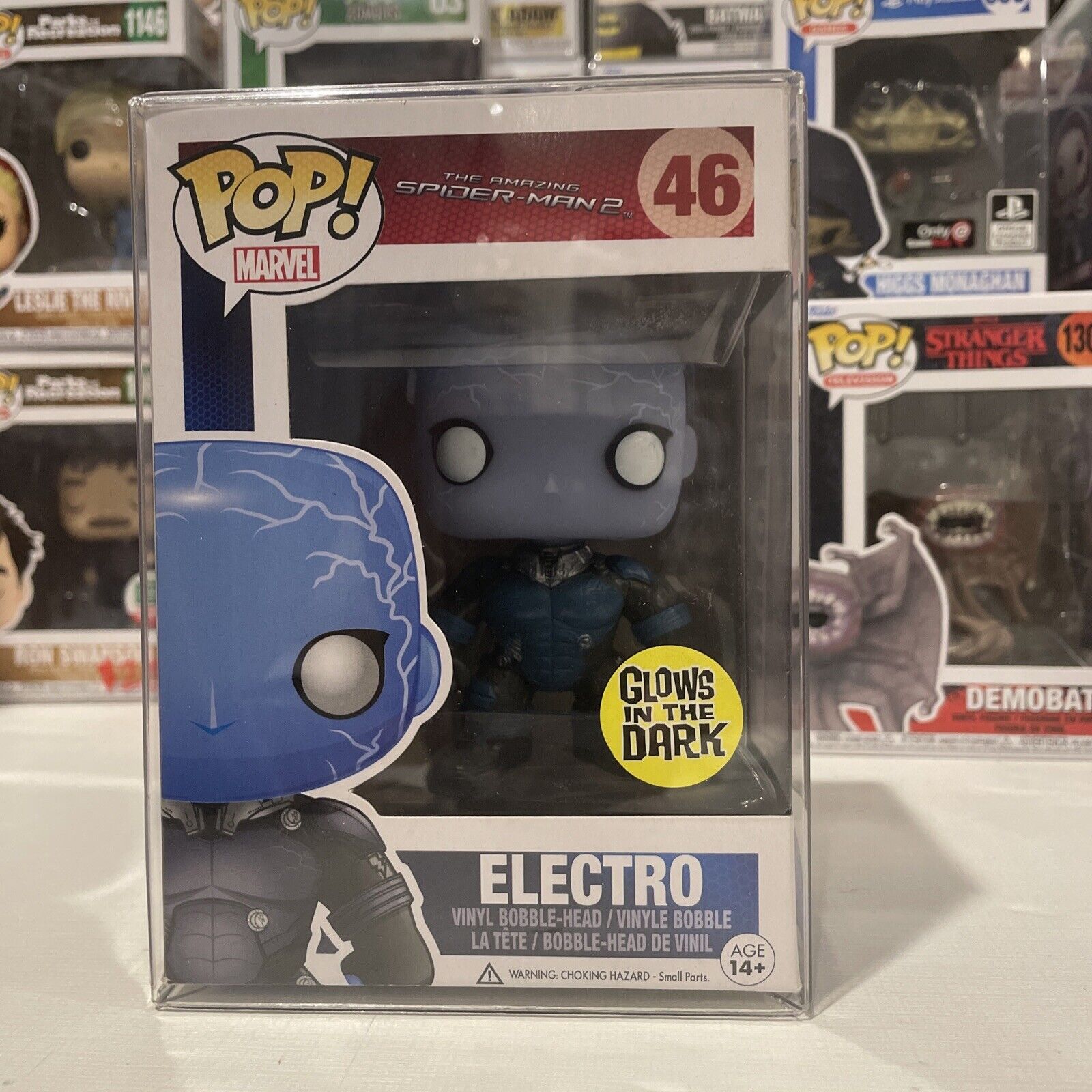 Funko POP! Marvel: #46 Electro Glows In The Dark - The Amazing Spider ...