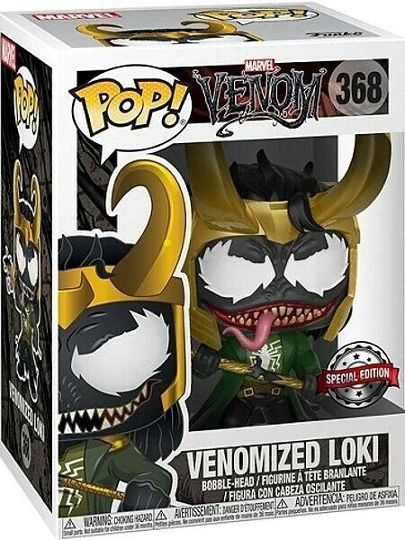 Funko POP! Marvel: Venom - #368 - Venomized Loki Special Edition + PRO ...